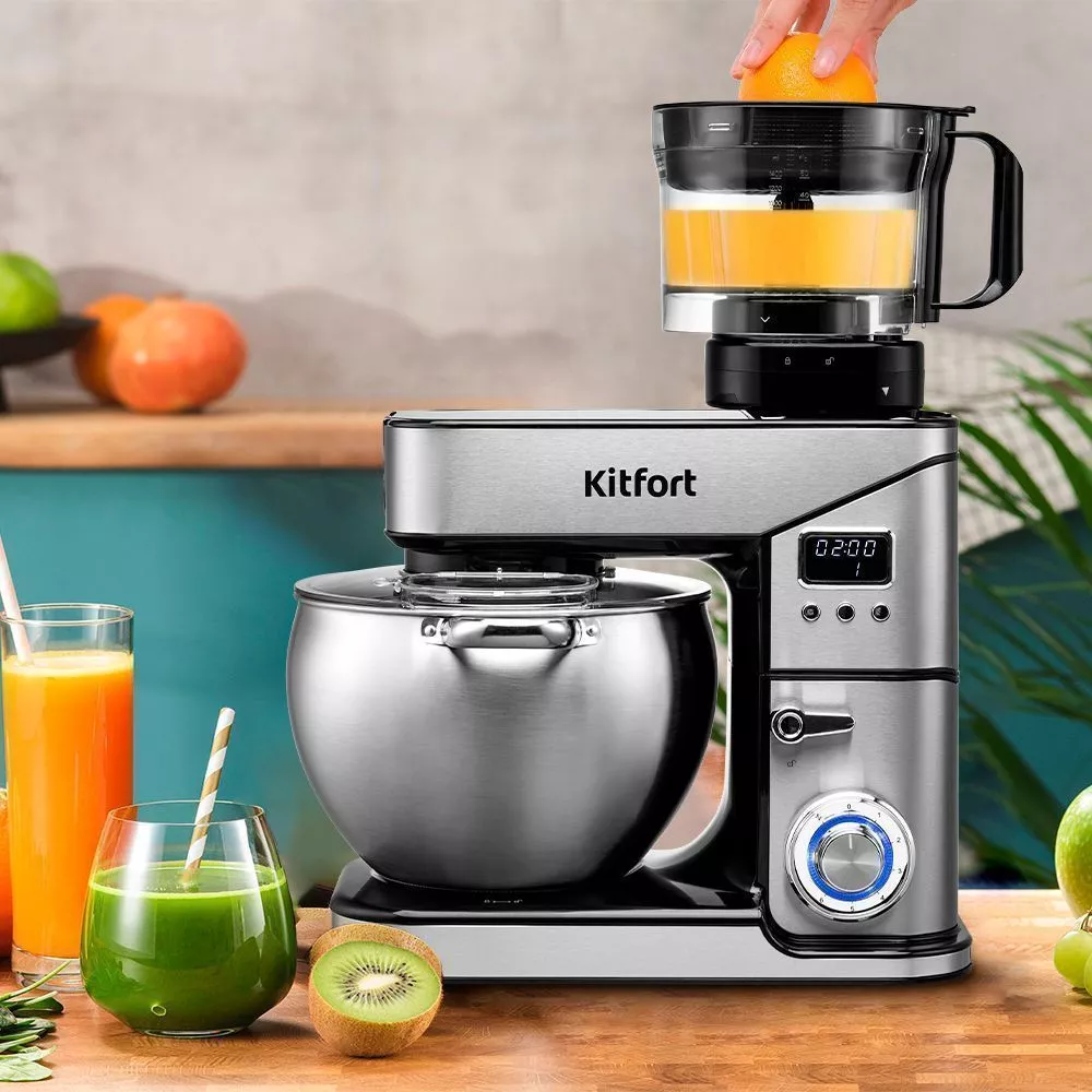 Планетарный миксер «6 в 1» Kitfort КТ-3413 купить по цене 24 990 ₽: отзывы, фото, характеристики