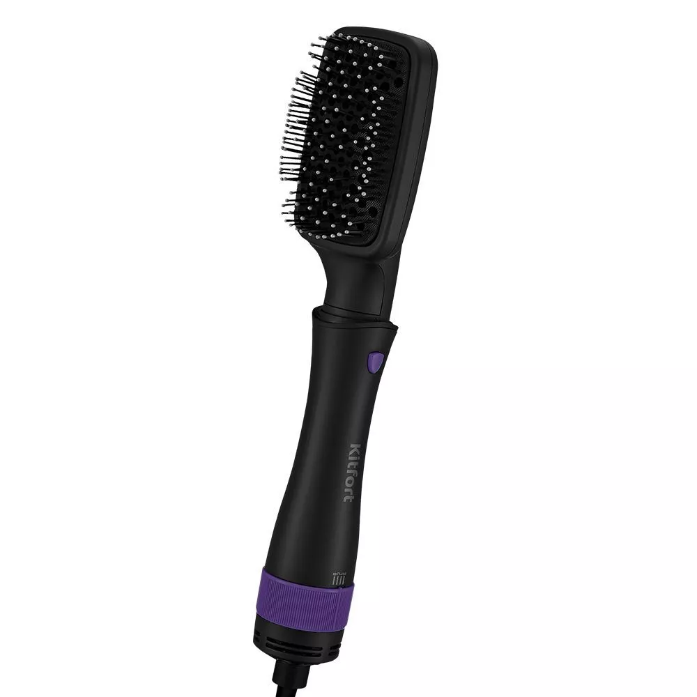 Фен-щётка «4 в 1» Kitfort KT-3236-1, чёрно-фиолетовая купить по цене 2 ...