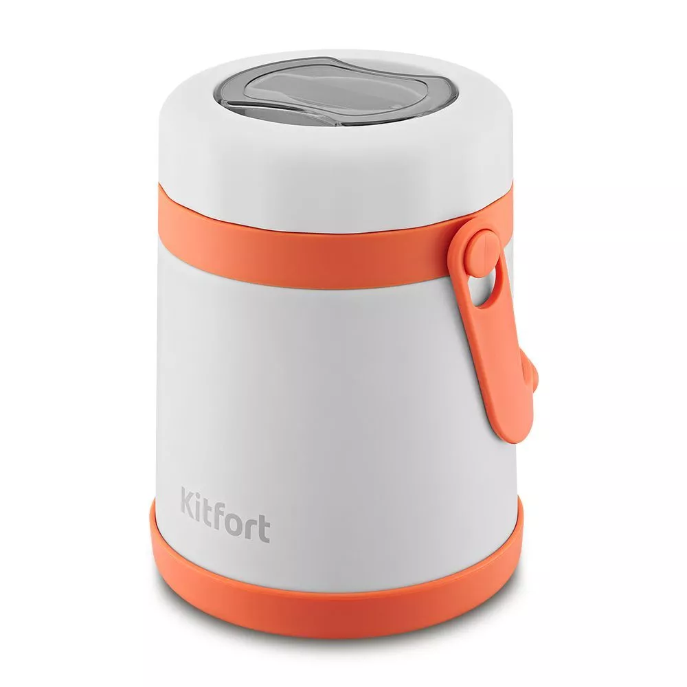 Ланч-бокс Kitfort KT-1241-2, бело-оранжевый купить по цене 1 290 ₽: отзывы, фото, характеристики