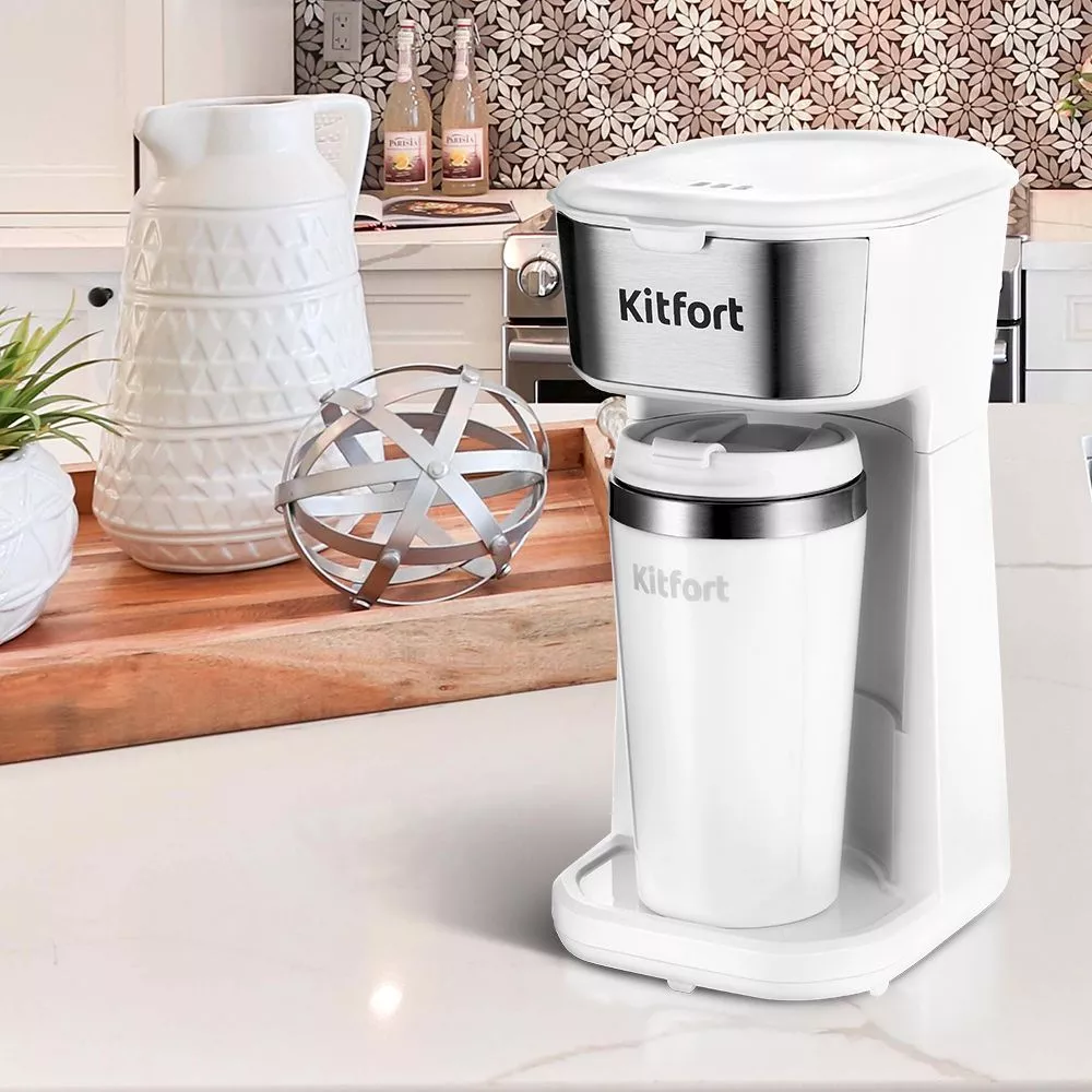 Кофеварка Kitfort КТ-7411 купить по цене 1 290 ₽: отзывы, фото, характеристики