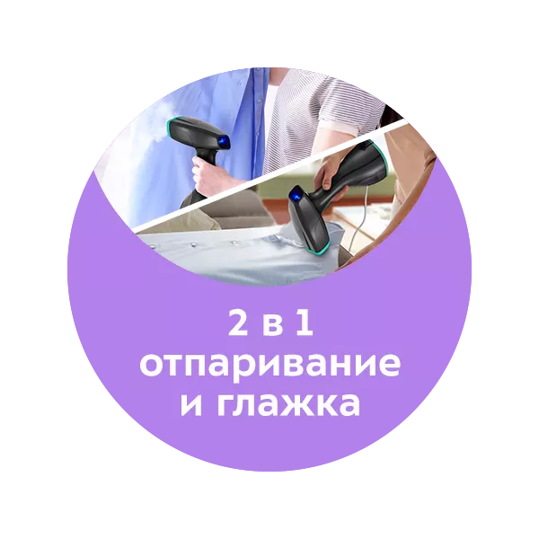 Ручной отпариватель Kitfort КТ-9121-3, чёрно-бирюзовый купить по цене 2 ...