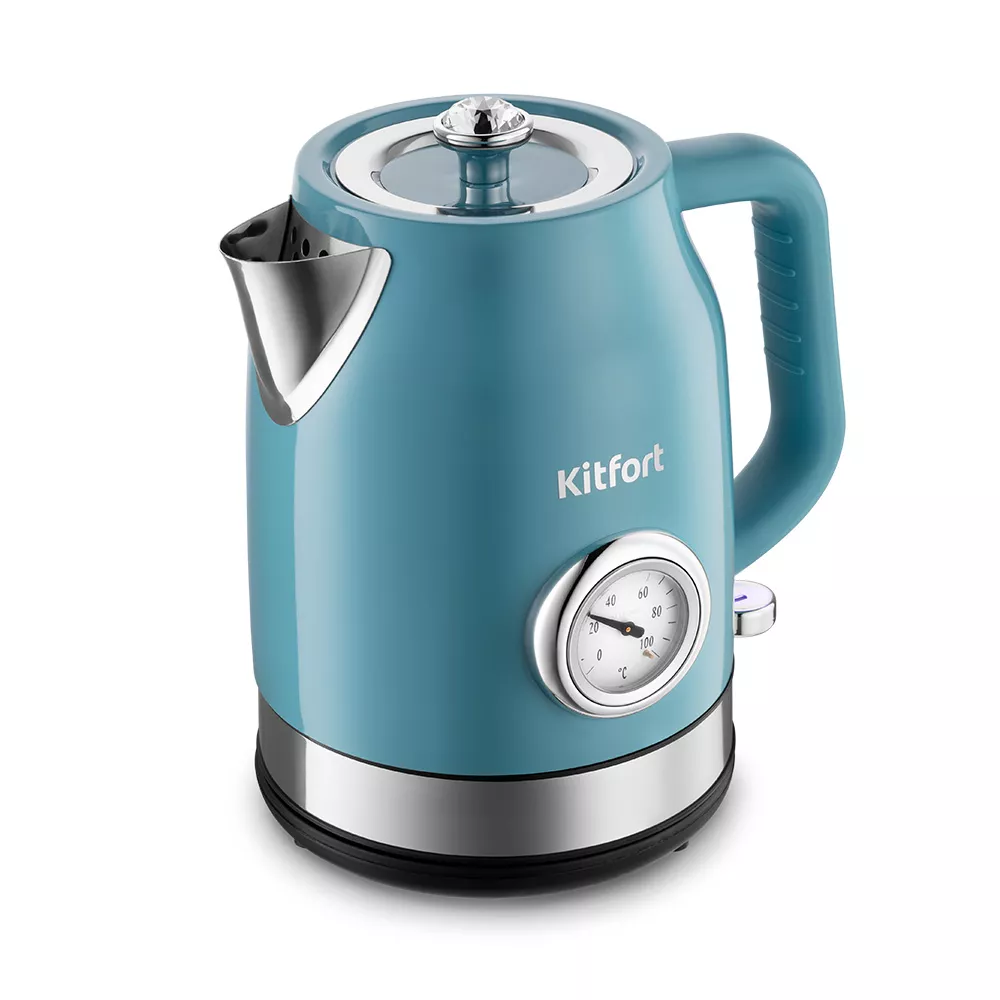 Чайник Kitfort KT-6147-2, тёмно-бирюзовый купить по цене 4 290 ...