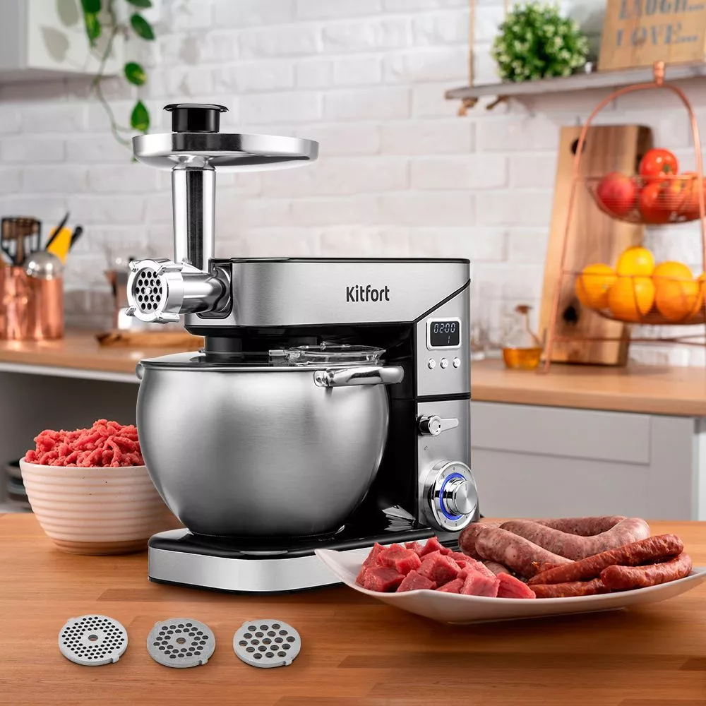 Планетарный миксер «6 в 1» Kitfort КТ-3413 купить по цене 24 990 ₽: отзывы, фото, характеристики