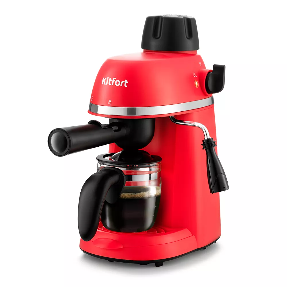 Кофеварка Kitfort KT-760-1, красная купить по цене 3 790 ₽: отзывы ...