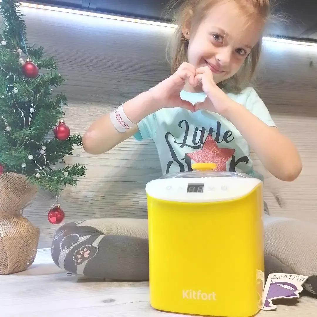 Йогуртница Kitfort КТ-4090-1, бело-жёлтый купить по цене 1 990 ₽: отзывы, фото, характеристики