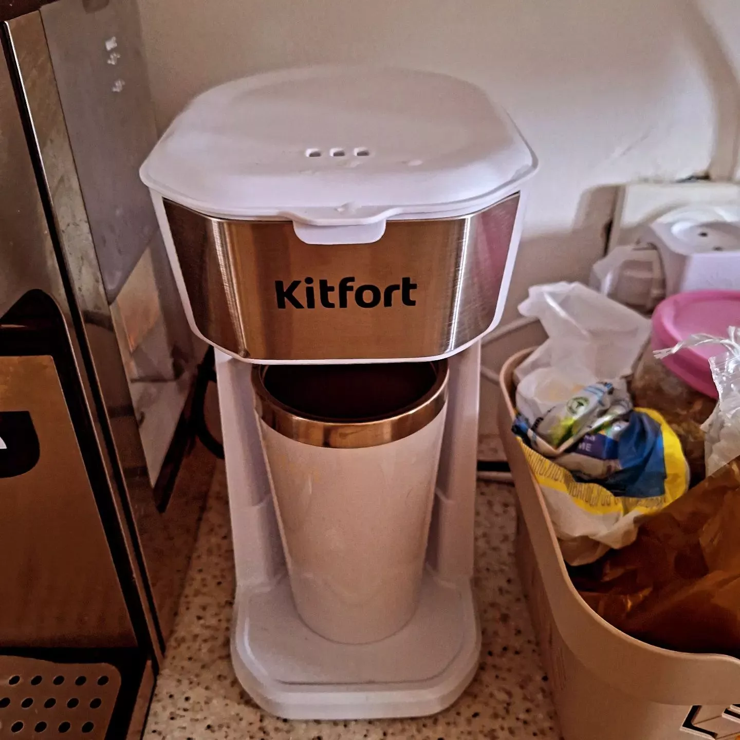 Кофеварка Kitfort КТ-7411 купить по цене 1 290 ₽: отзывы, фото, характеристики