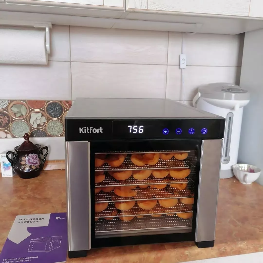 Сушилка Kitfort KT-1911 для овощей и фруктов из нержавеющей стали ...
