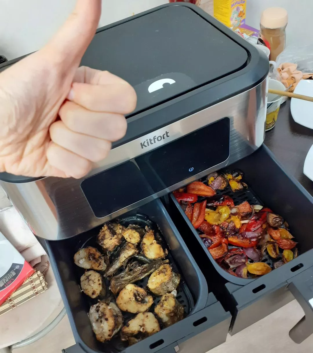 Аэрогриль Kitfort КТ-2249 купить по цене 14 990 ₽: отзывы, фото, характеристики