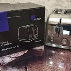 Тостер серебристый Kitfort KT-2036-6, купить по цене 3 490 ₽: отзывы ...